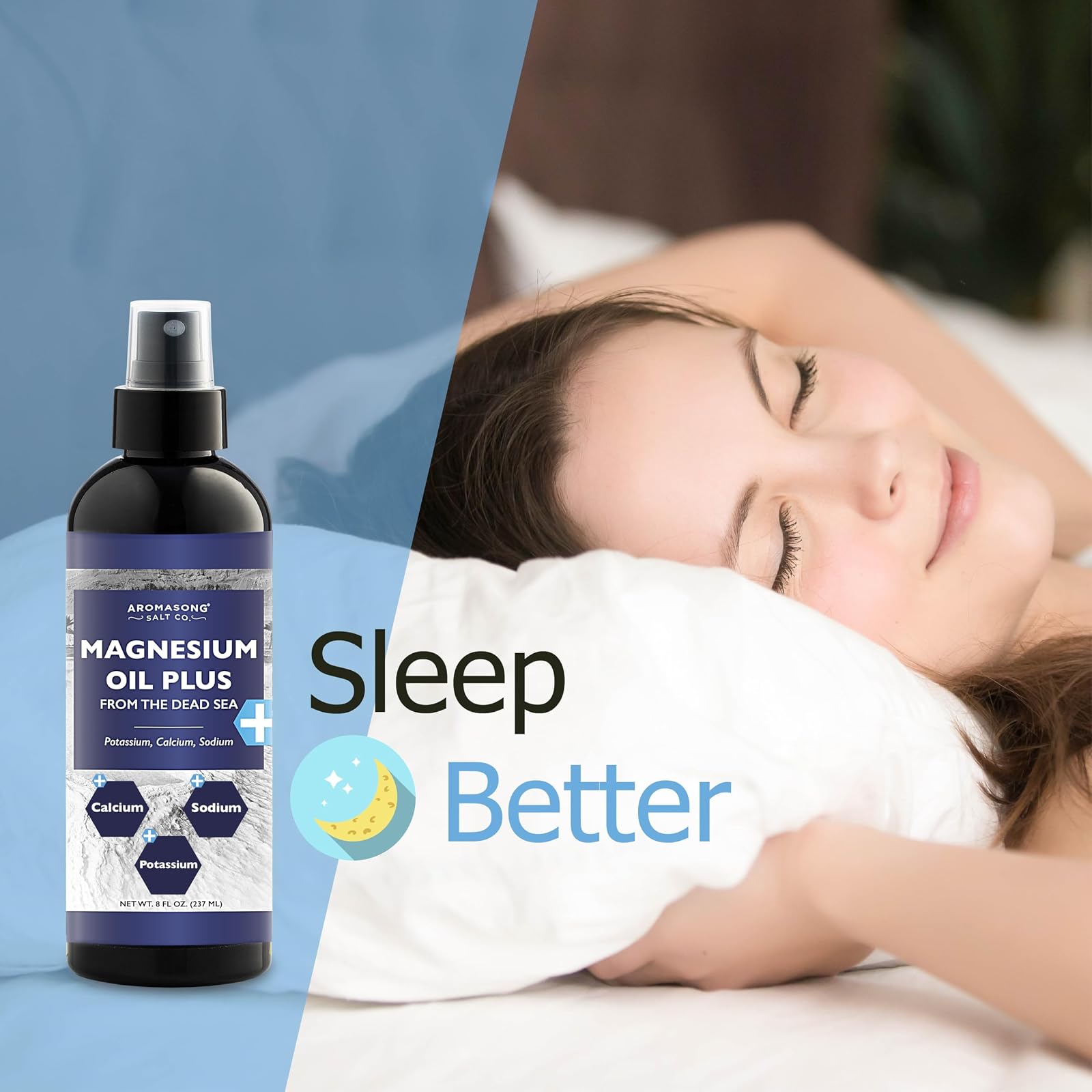 Natural magnesium spray for muscle relief