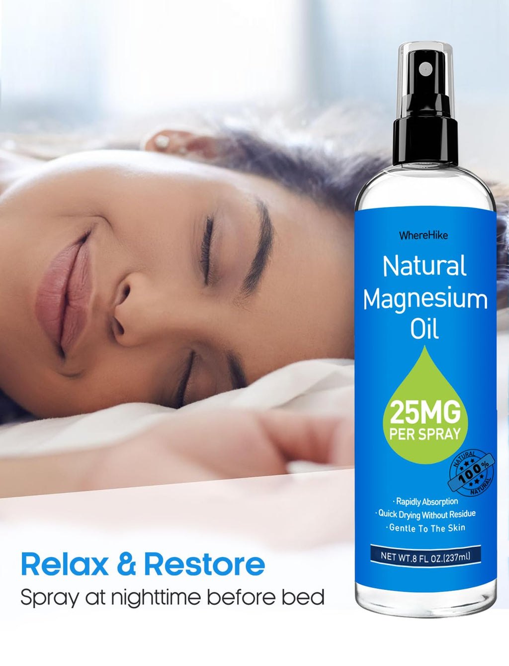 natural magnesium spray for restful nights