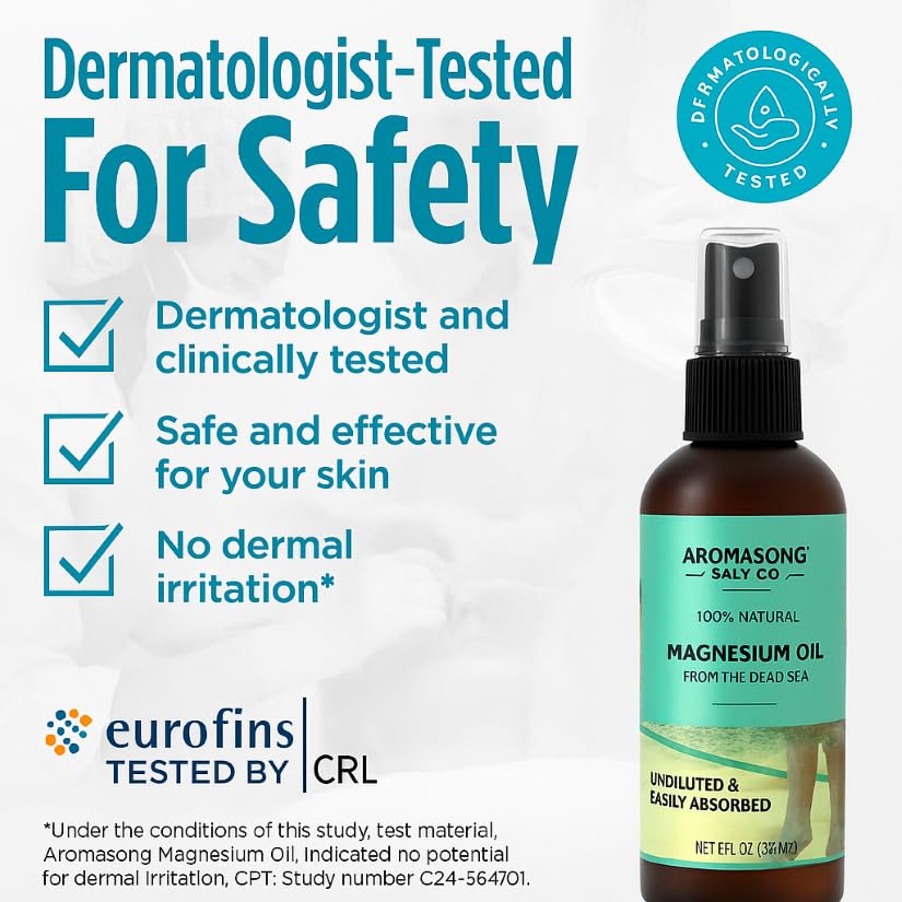 Natural magnesium spray for stress relief