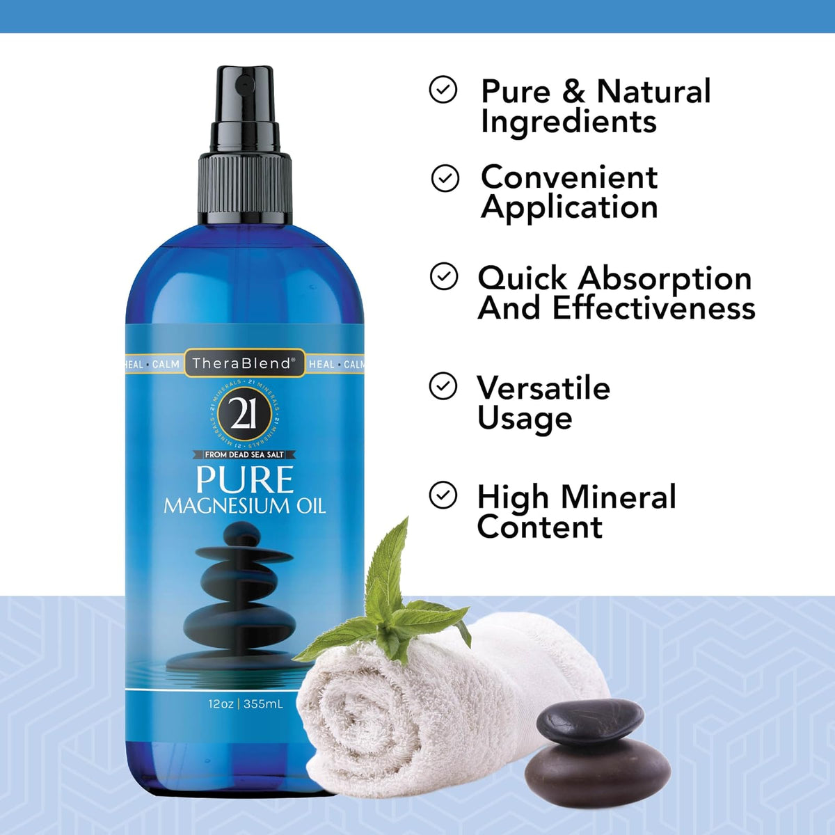 natural magnesium spray for stress relief
