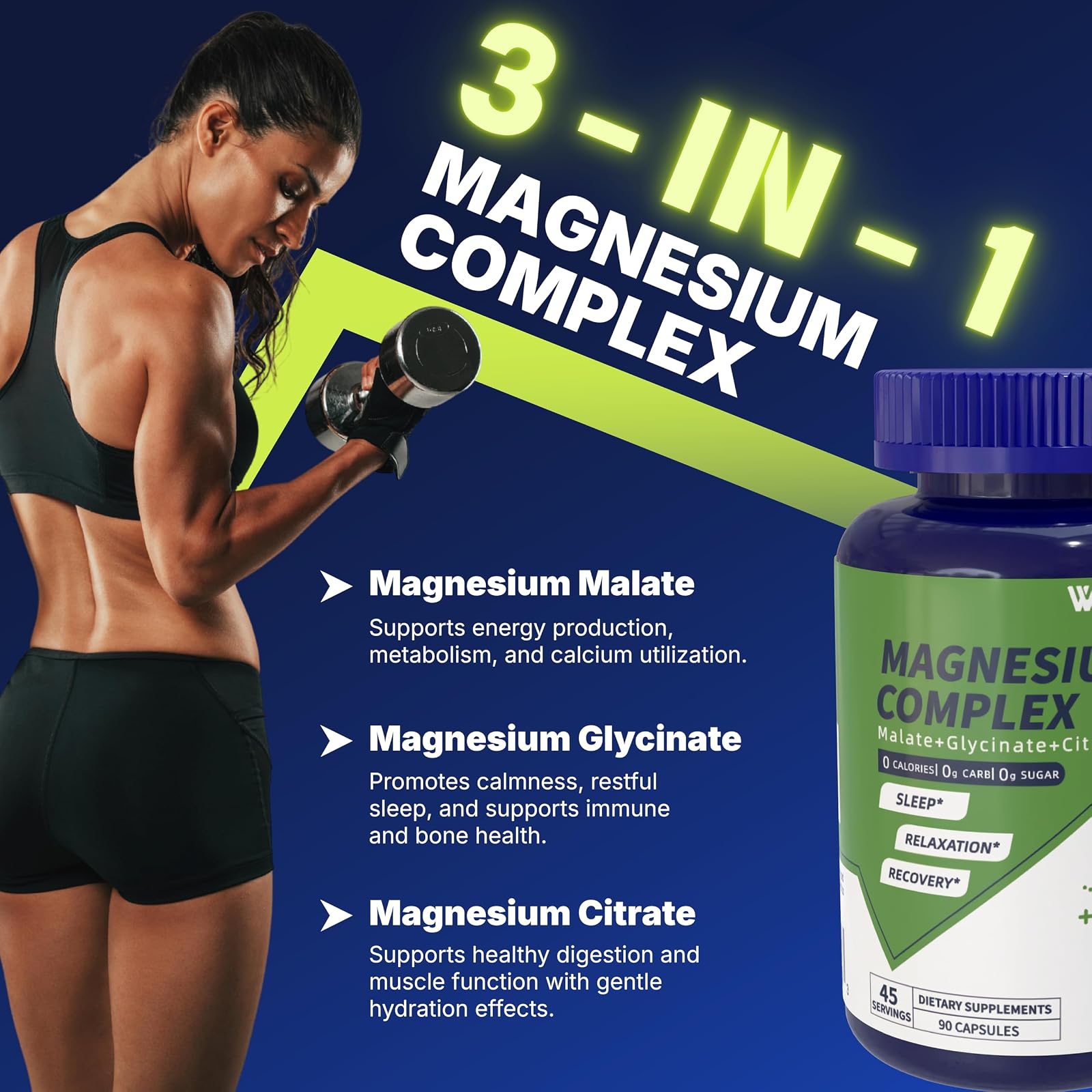 Natural magnesium supplement for better sleep