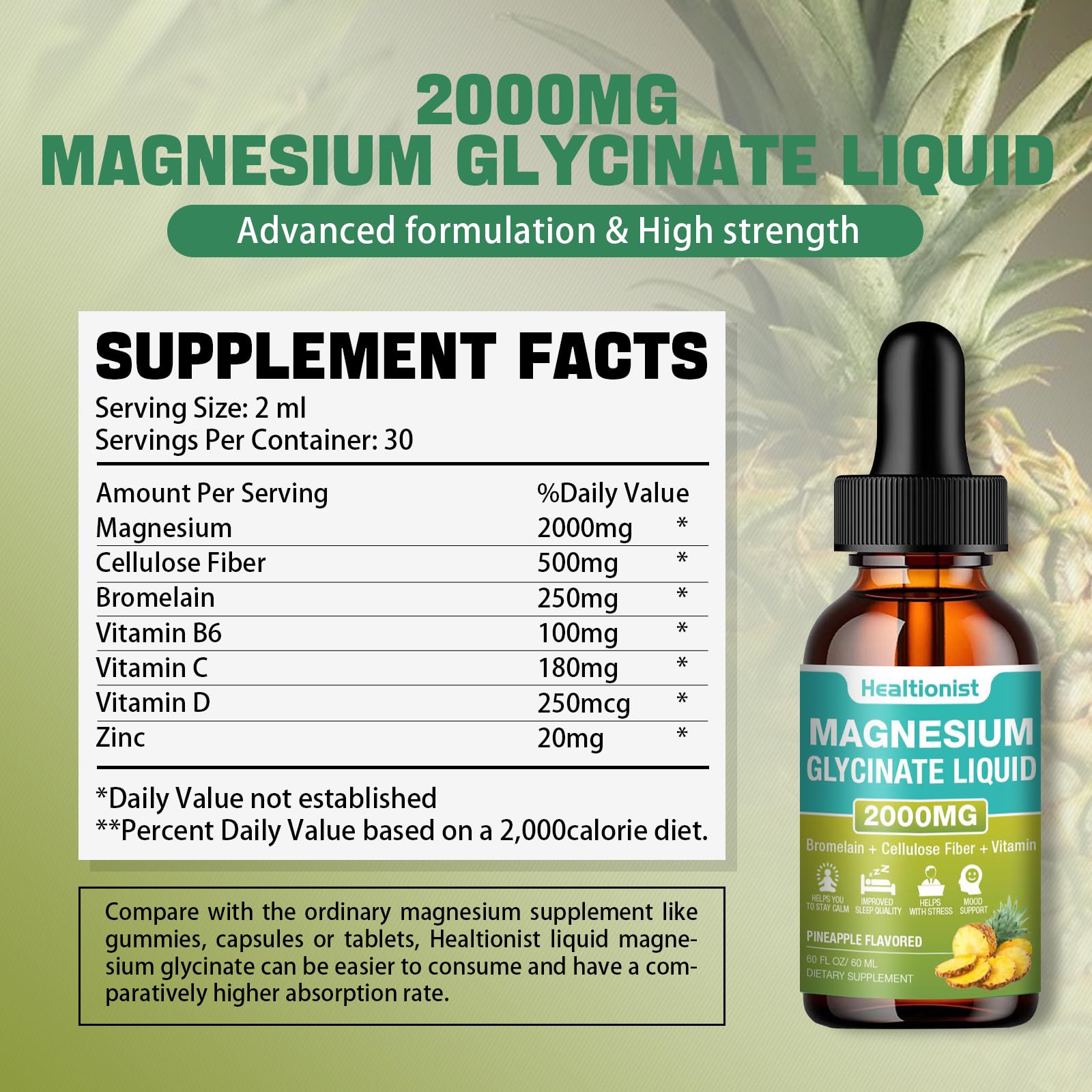 Natural magnesium supplement for daily wellness