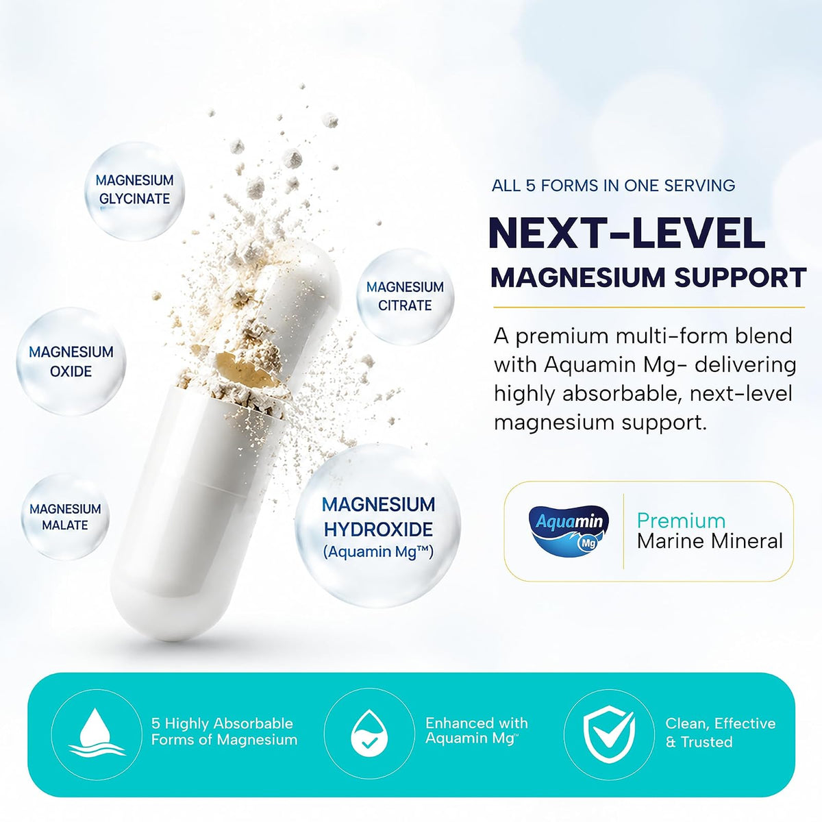 Natural magnesium supplement for daily wellness