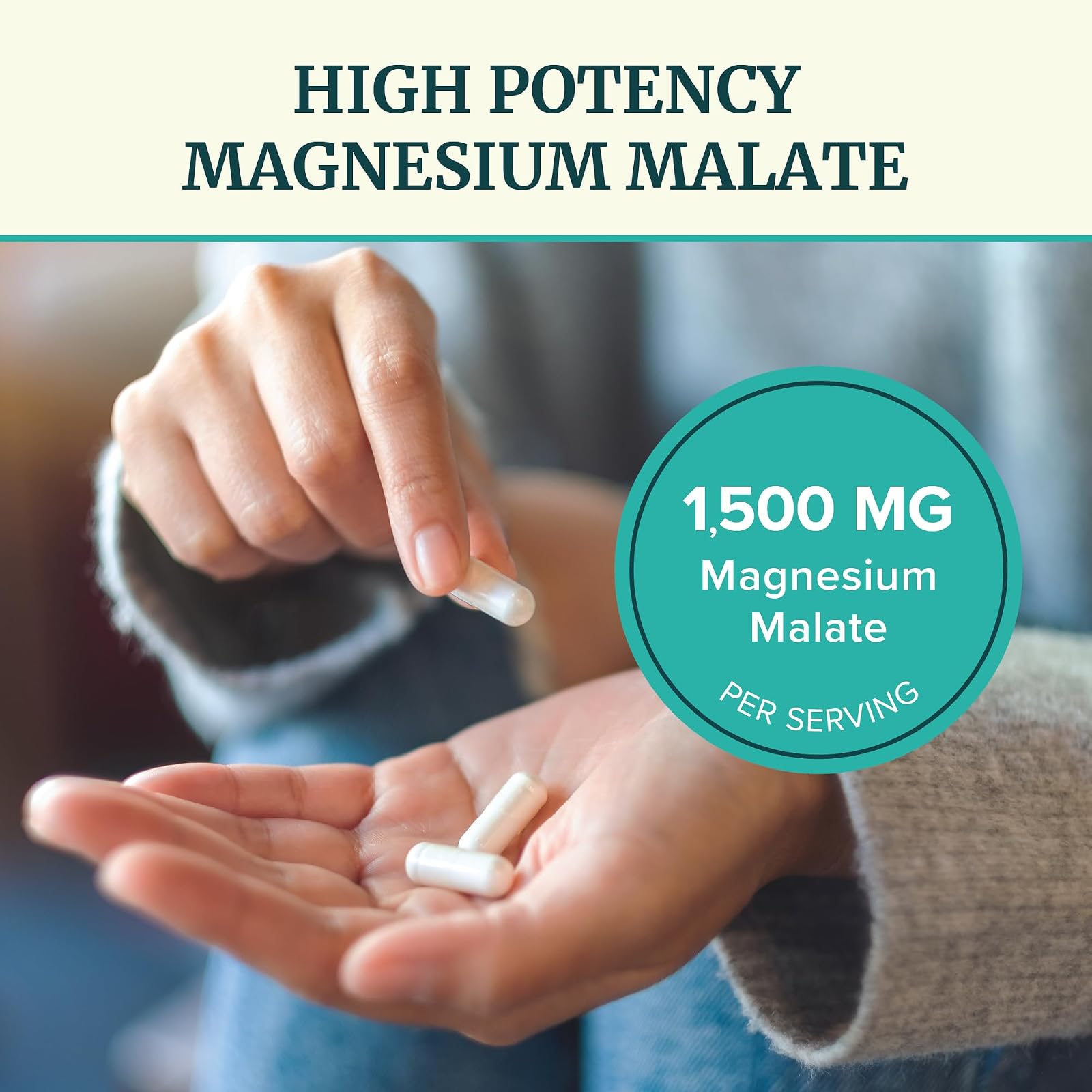 Natural magnesium supplement for energy