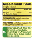 Natural magnesium supplement for energy