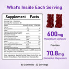 Natural magnesium supplement for energy