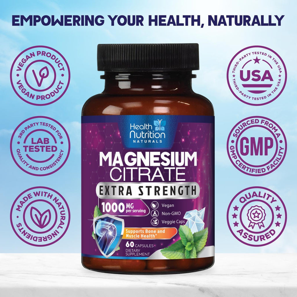 Natural magnesium supplement for energy