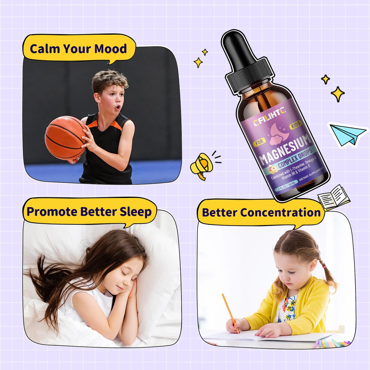 Natural magnesium supplement for kids