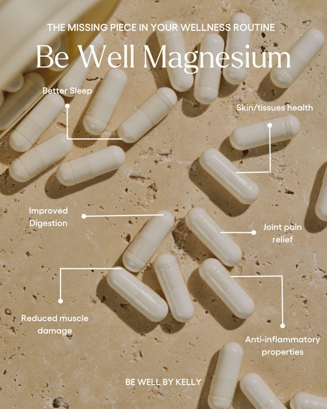 Natural magnesium supplement for mental calm