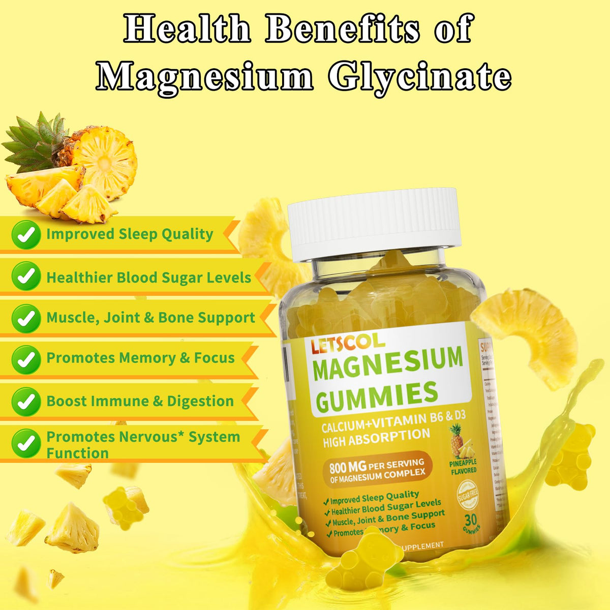 Natural magnesium supplement for muscle health