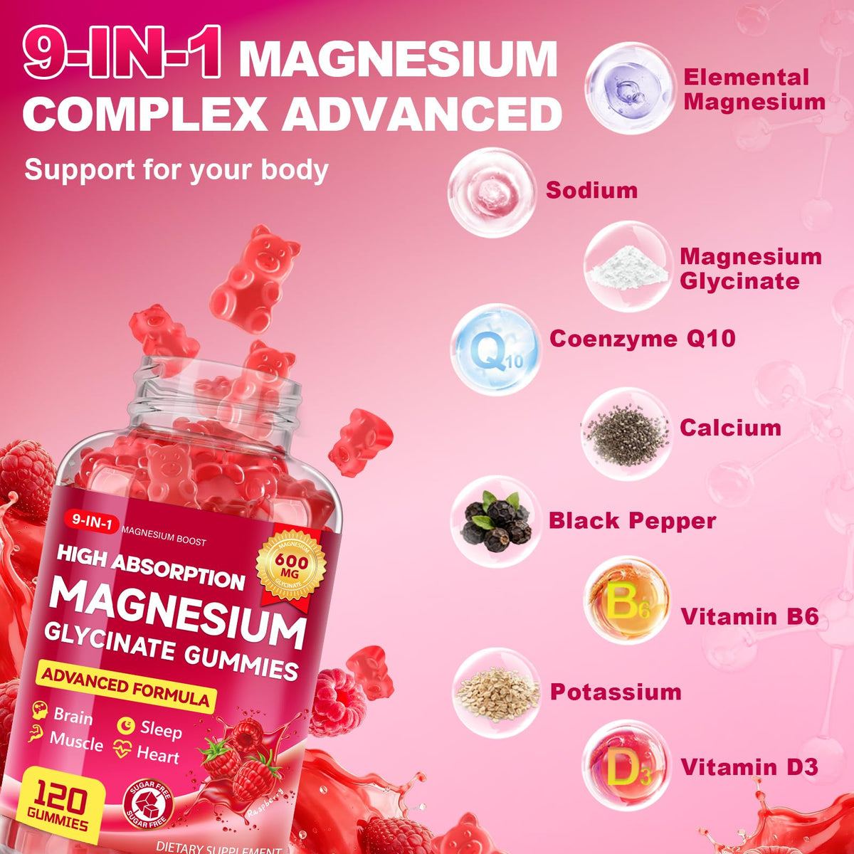 Natural magnesium supplement for muscle health