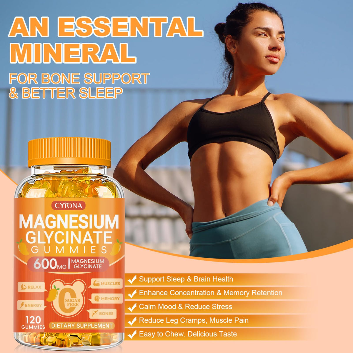 Natural magnesium supplement for muscle health