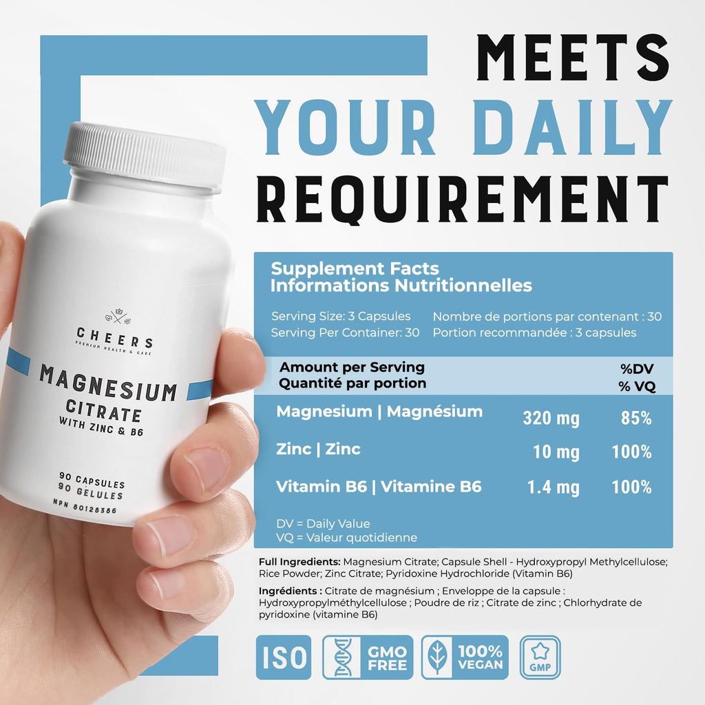 Natural magnesium supplement for muscle support