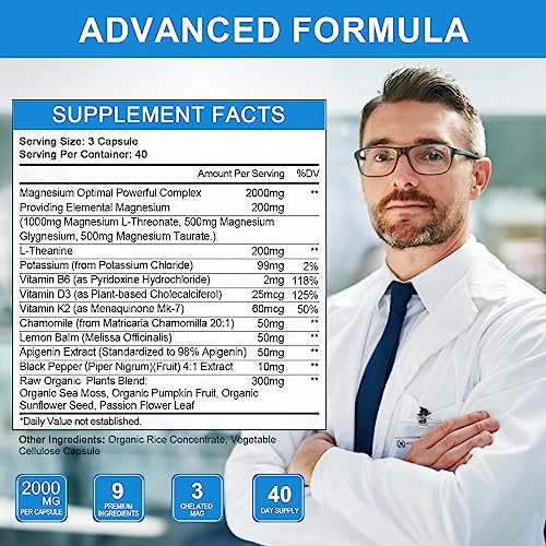 natural magnesium supplement for nervousness relief