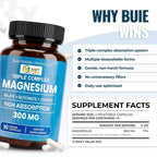 Natural magnesium supplement for overall wellness