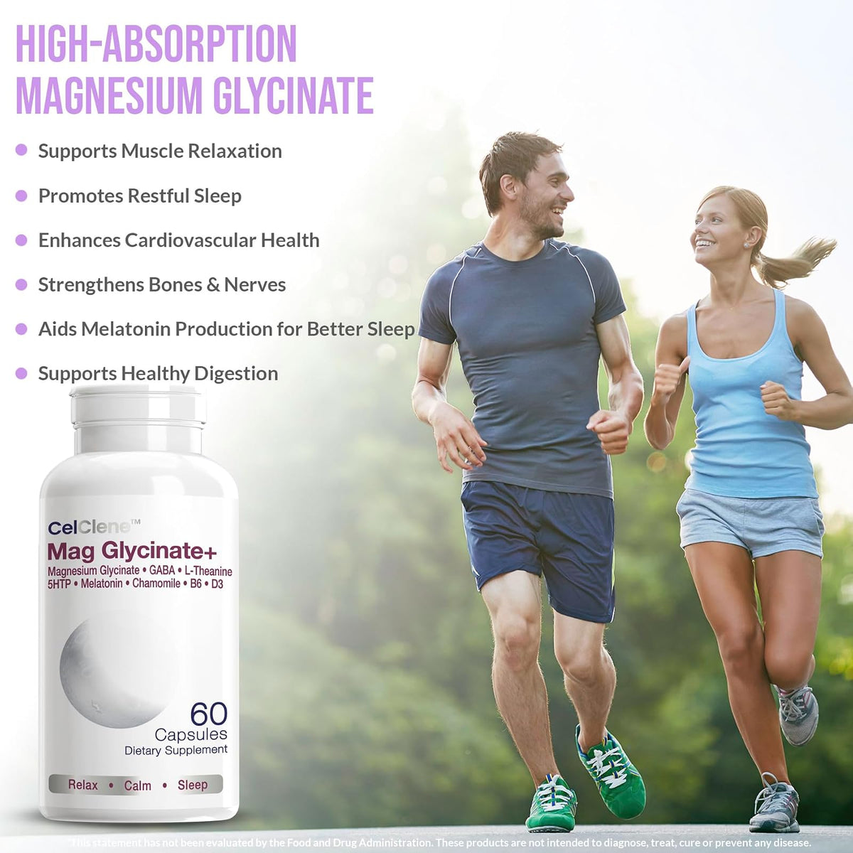 Natural magnesium supplement for relaxation