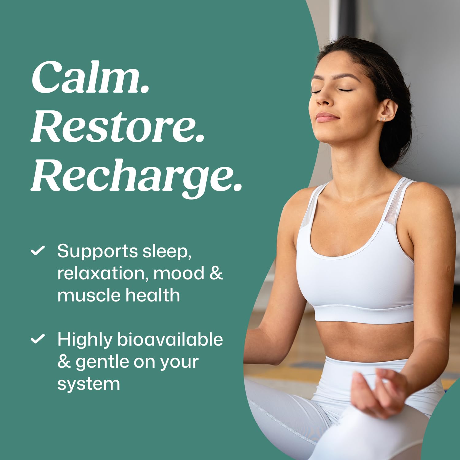 Natural magnesium supplement for relaxation