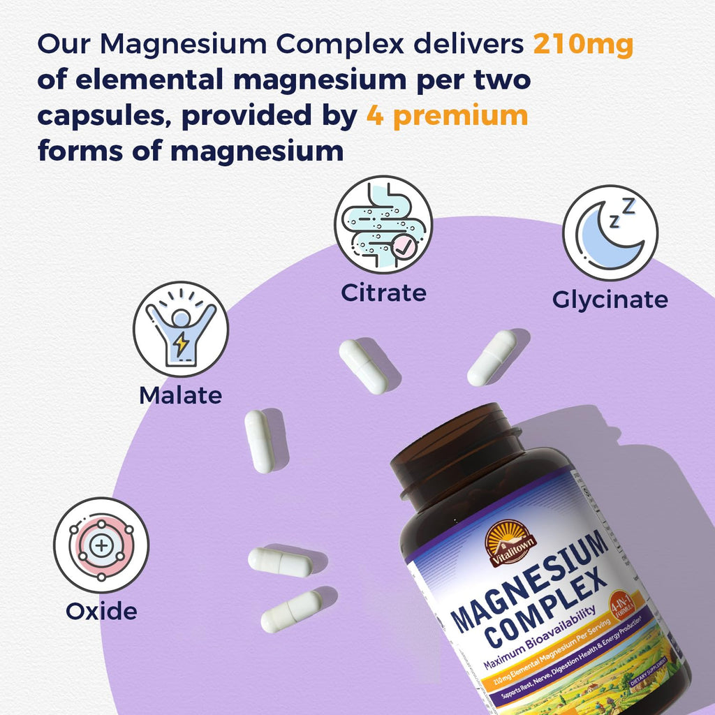 Natural magnesium supplement for relaxation