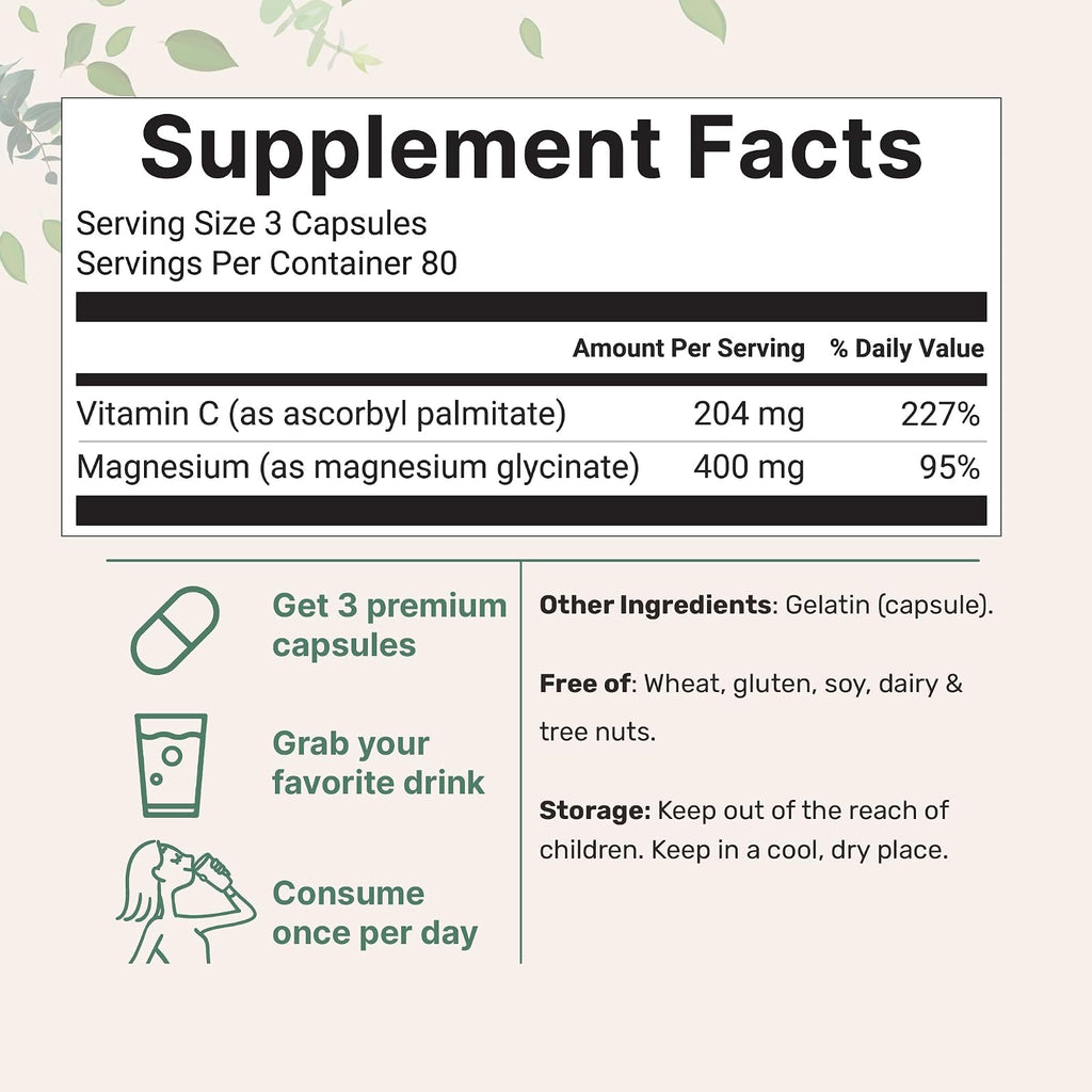 Natural magnesium supplement for relaxation