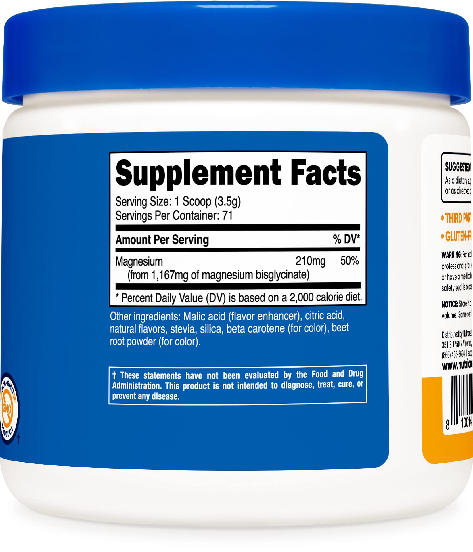 Natural magnesium supplement for relaxation