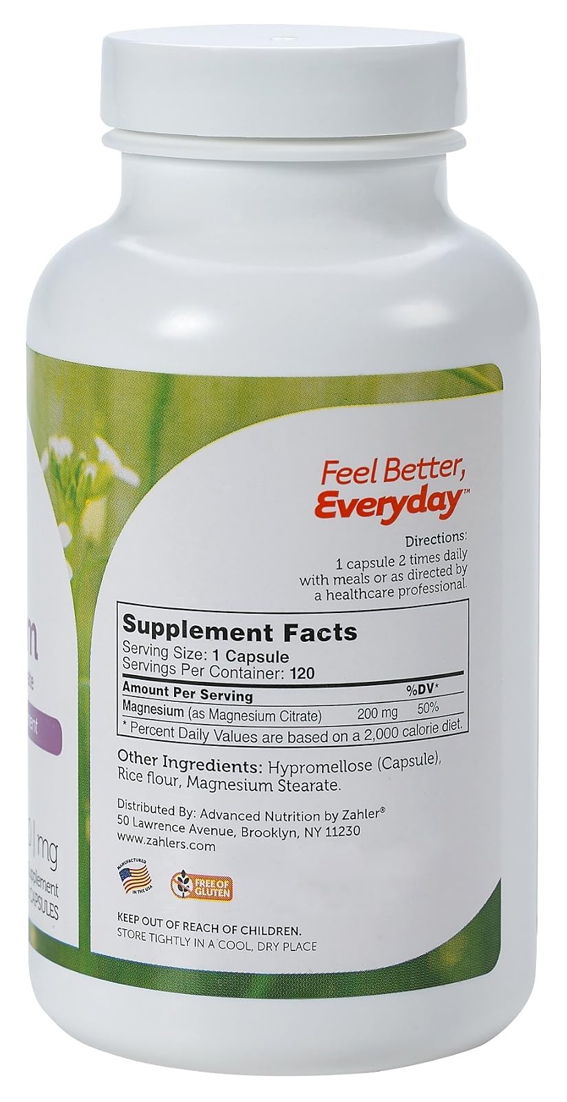 Natural magnesium supplement for relaxation