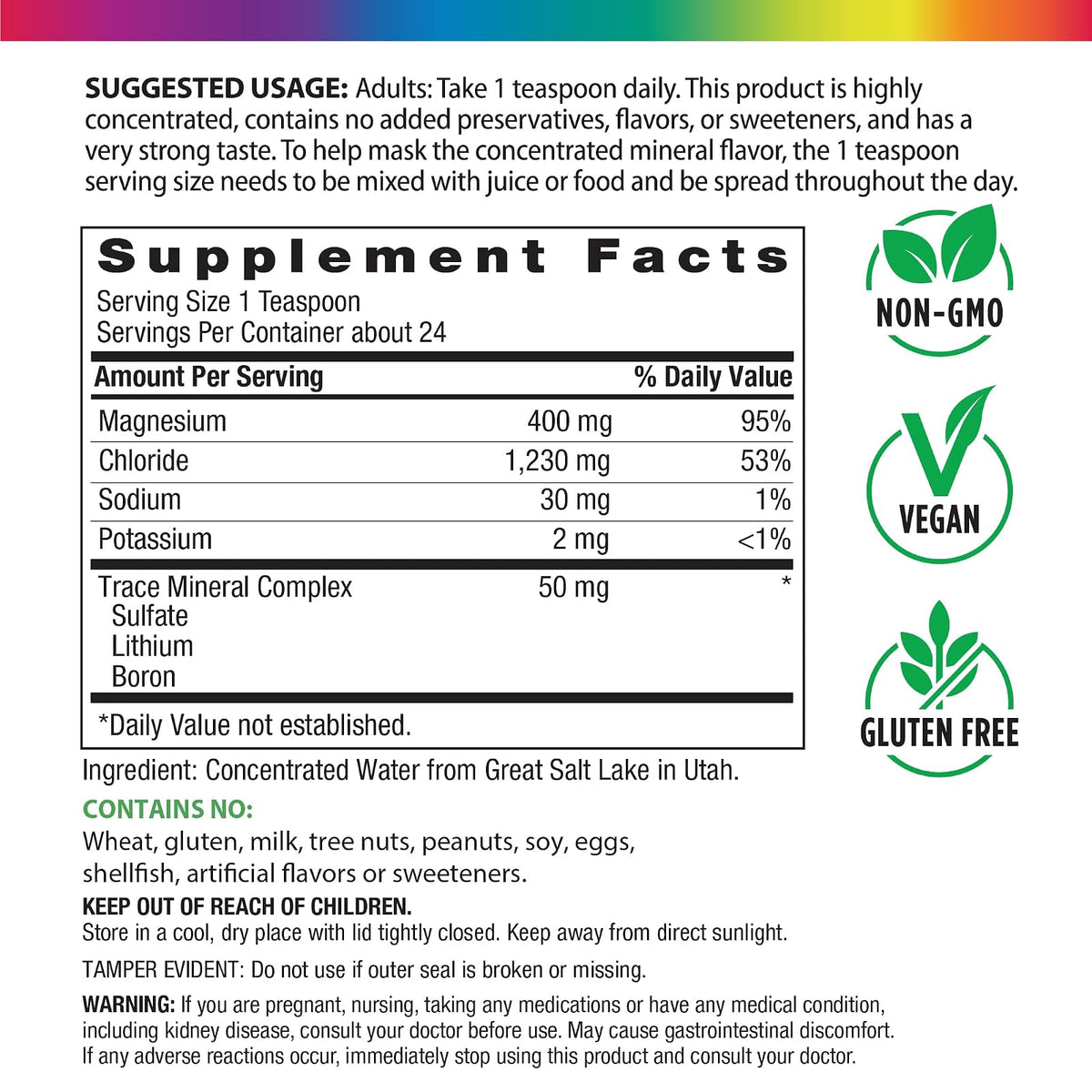 Natural magnesium supplement for relaxation