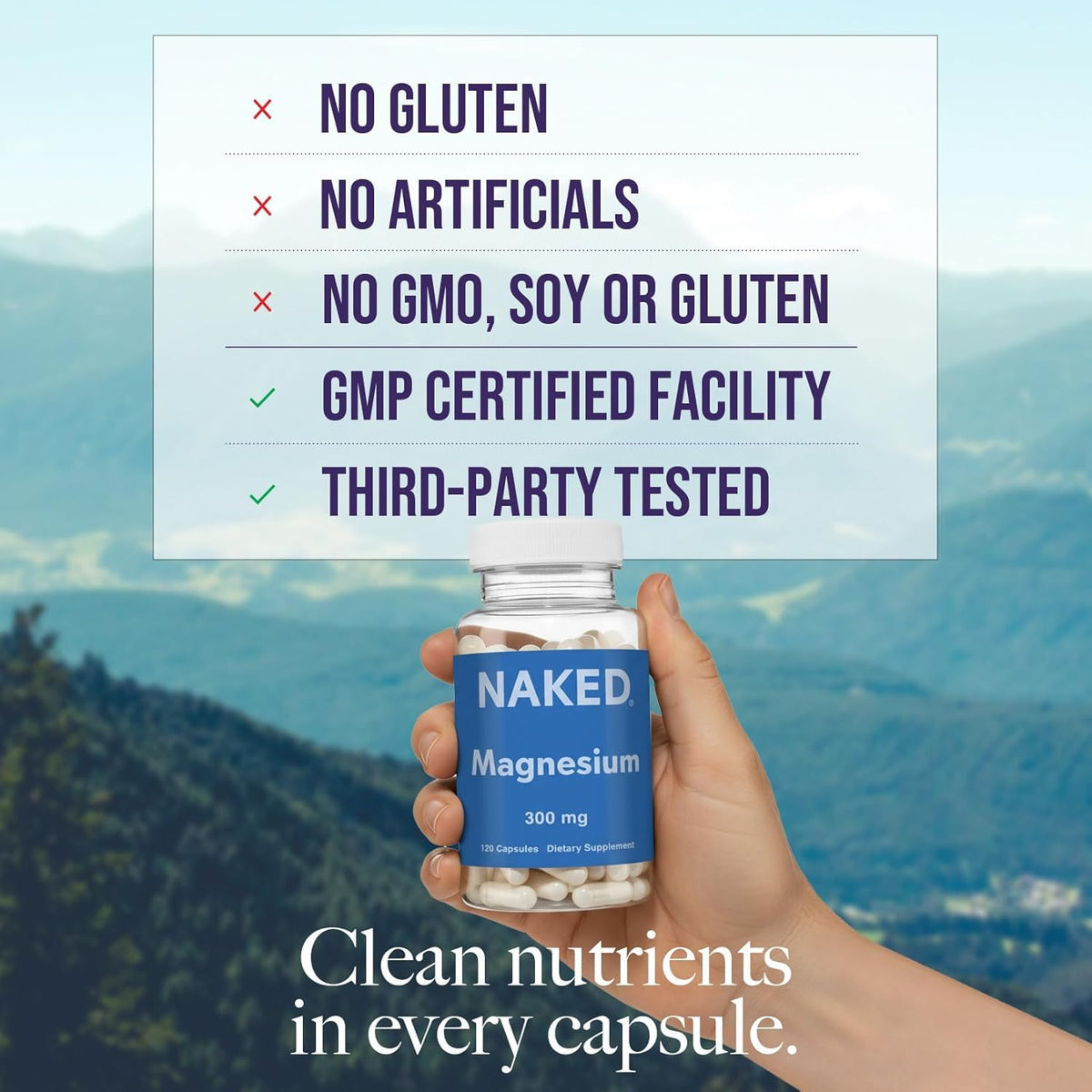 Natural magnesium supplement for relaxation