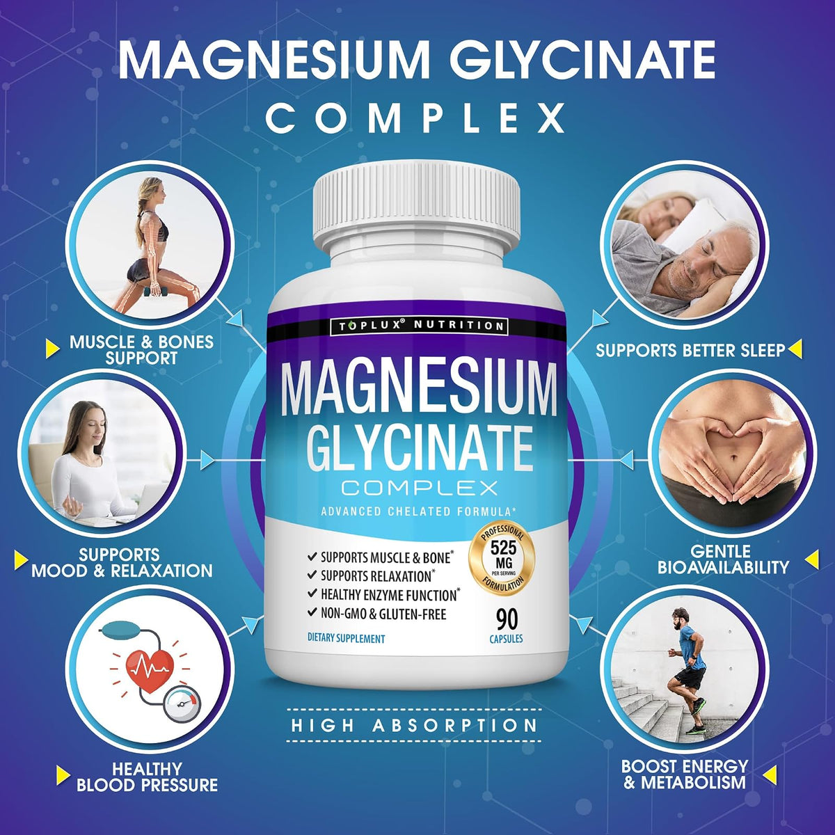 Natural magnesium supplement for relaxation