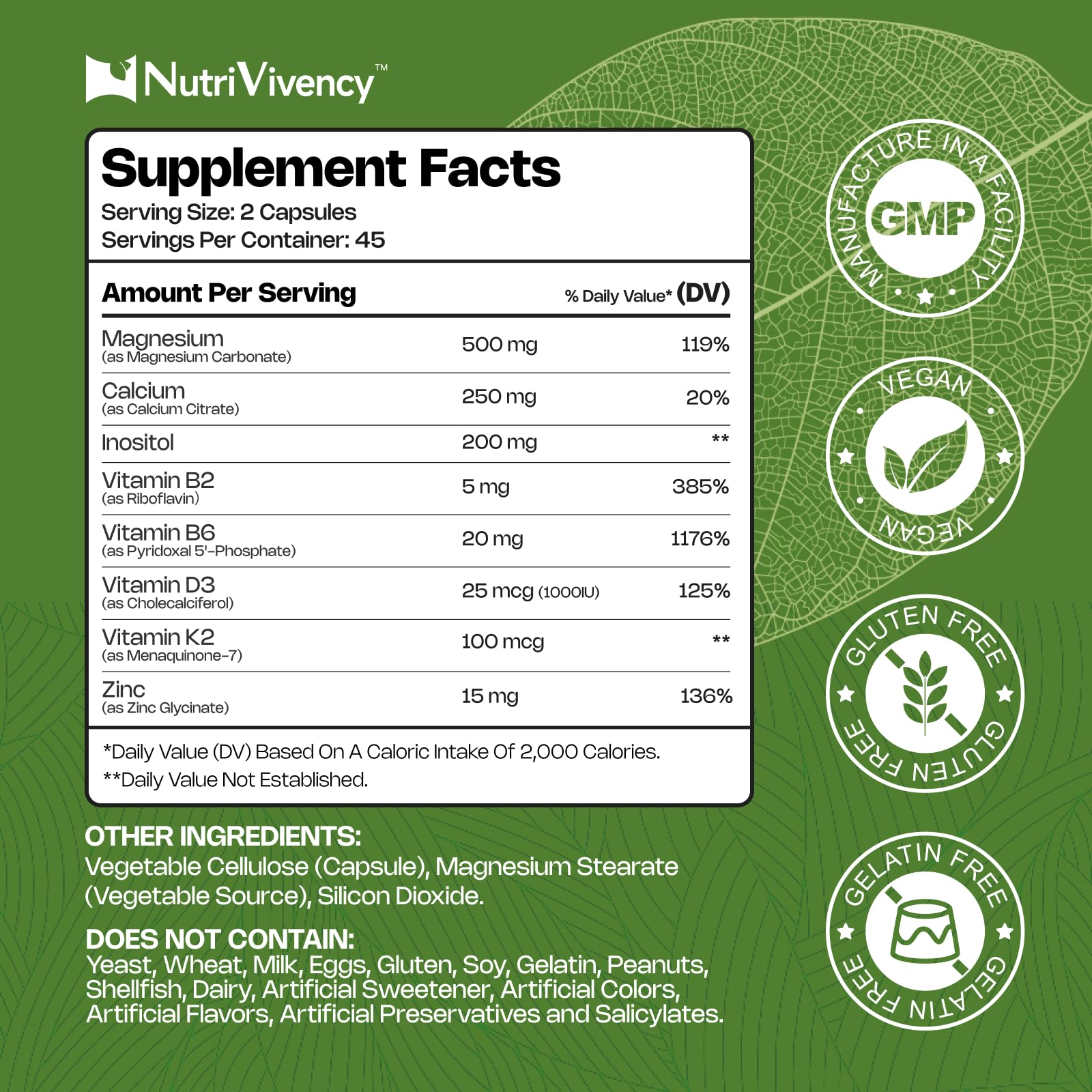 natural magnesium supplement for relaxation