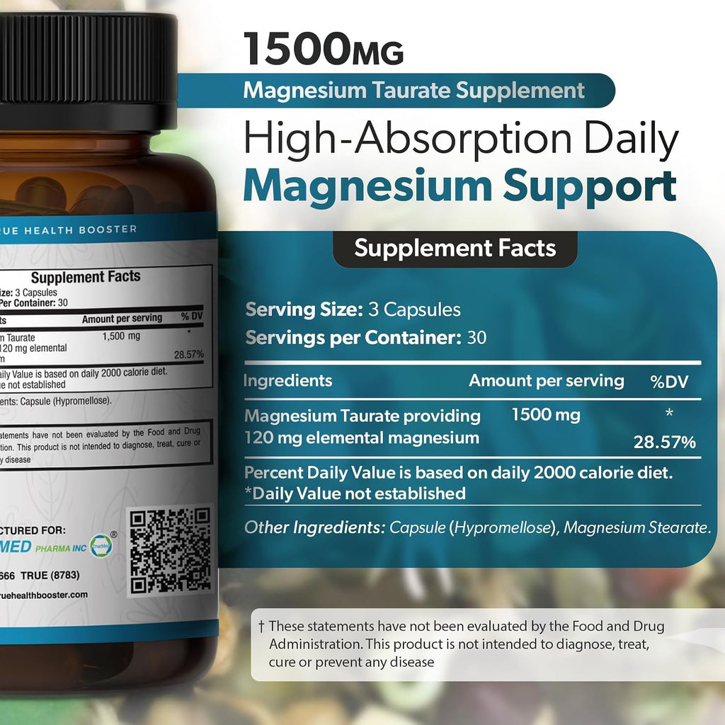 Natural magnesium supplement for relaxation