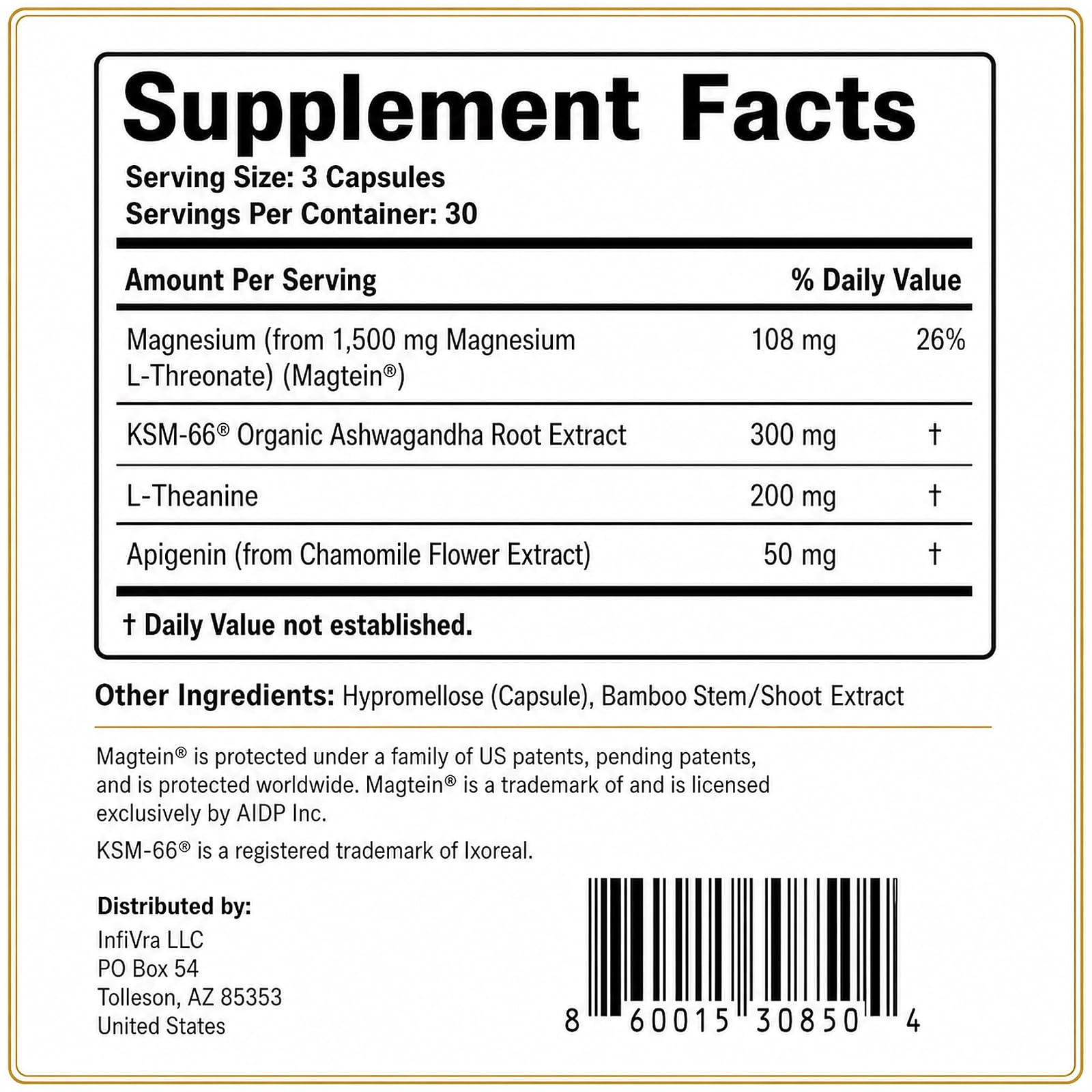 Natural magnesium supplement for relaxation