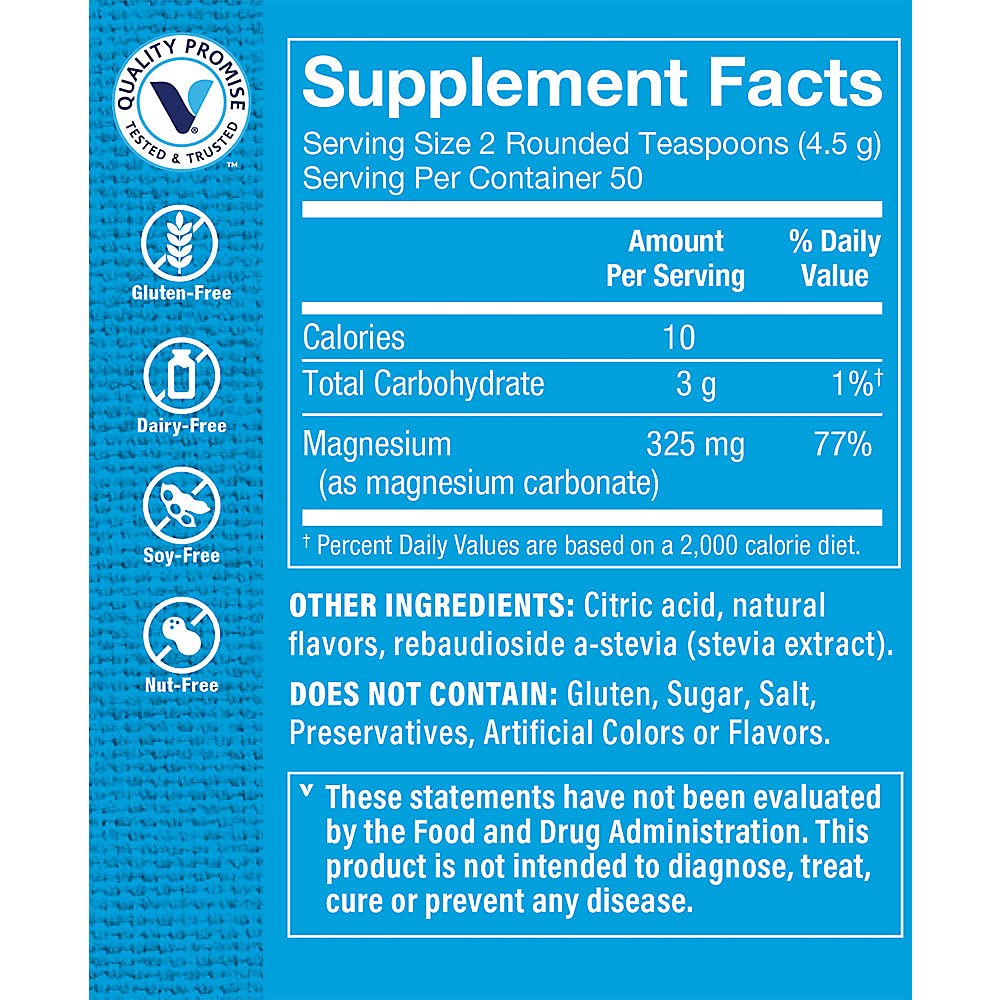 Natural magnesium supplement for stress relief