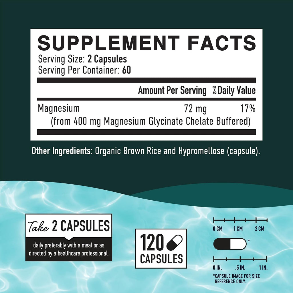 Natural magnesium supplement for stress relief