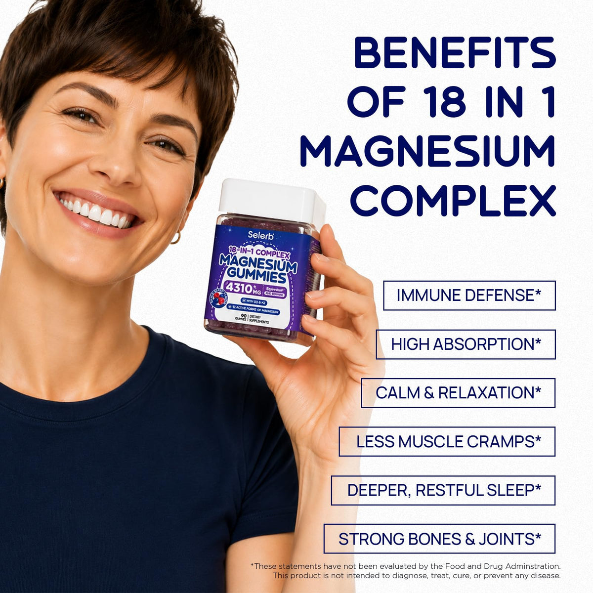 Natural magnesium supplement for stress relief