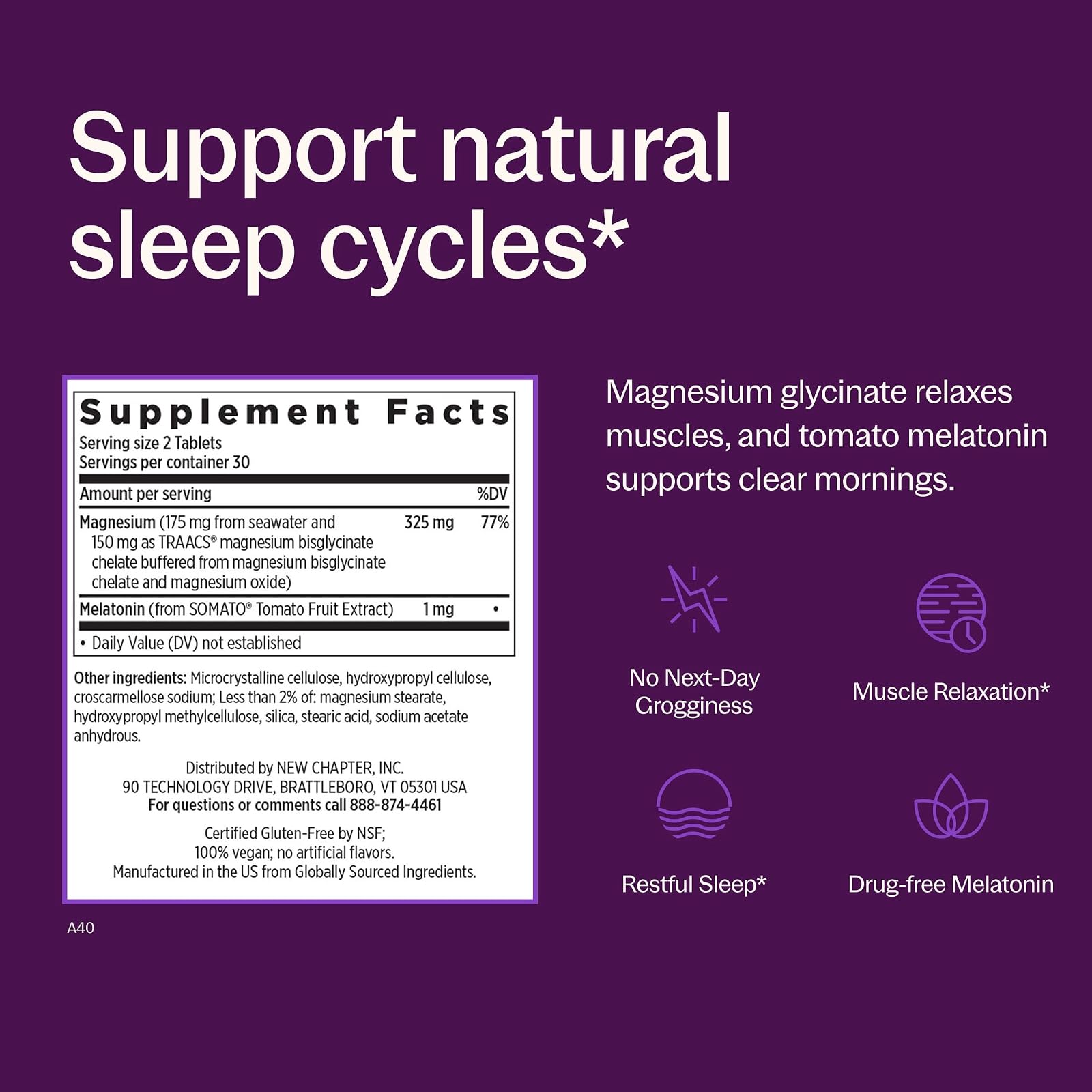 Natural magnesium supplement for stress relief