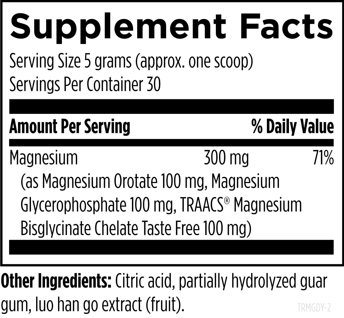 Natural magnesium supplement for stress relief
