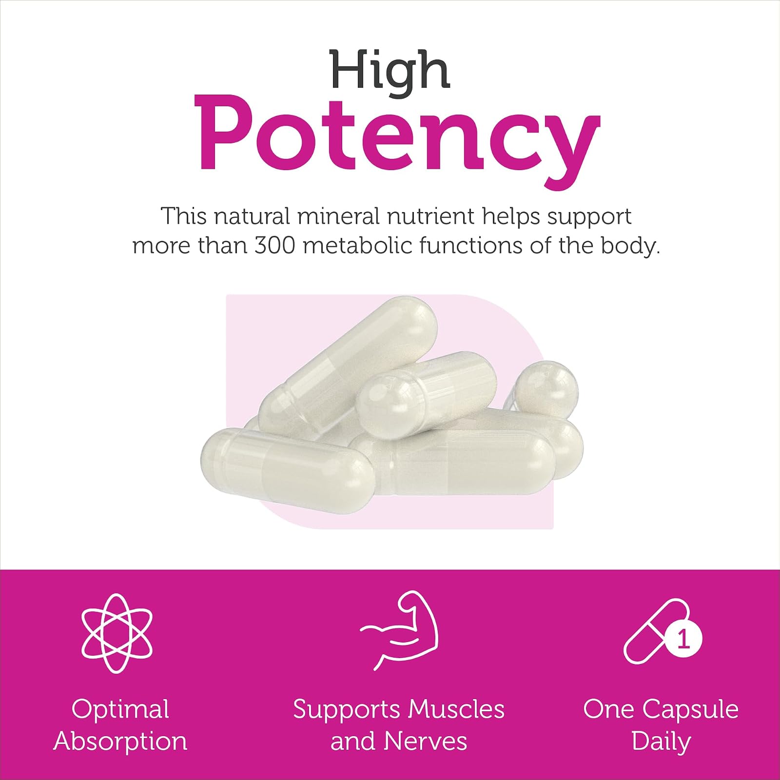 Natural magnesium supplement for stress relief