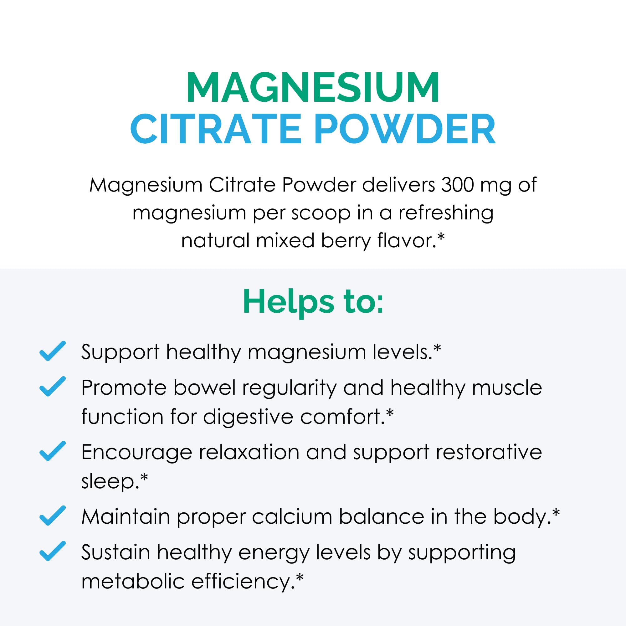 Natural magnesium supplement for wellness