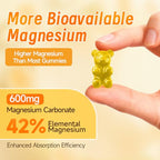 Natural magnesium supplement in gummy form