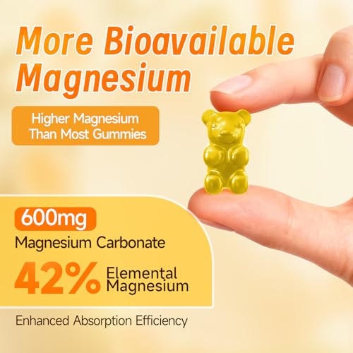 Natural magnesium supplement in gummy form