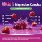Natural magnesium support with gummies