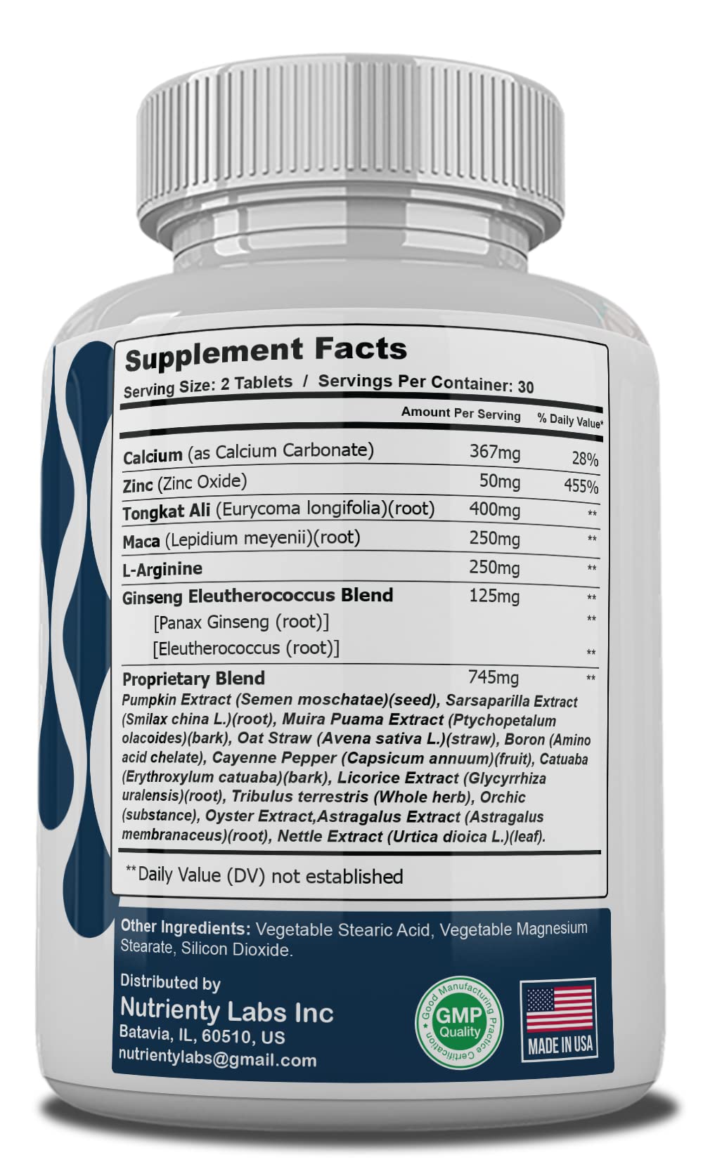natural male vitality support supplements