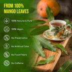 natural mango herbal infusion leaves