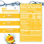 Natural mango sports hydration beverage
