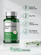 Natural marshmallow root for skin support