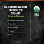 Natural marshmallow root for soothing throat