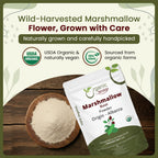 Natural marshmallow root powder for wellness