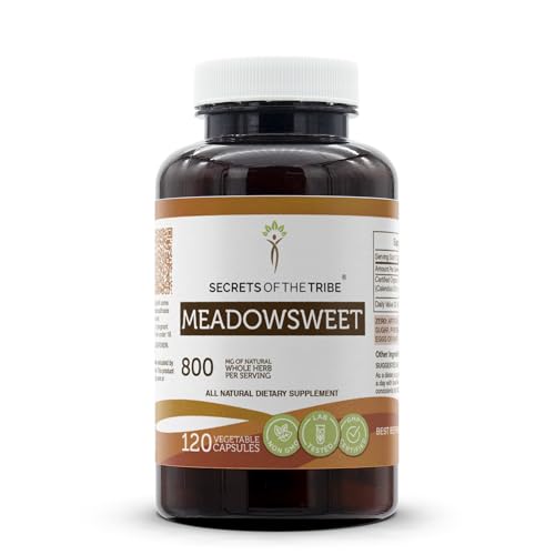 natural meadowsweet herb capsules for health