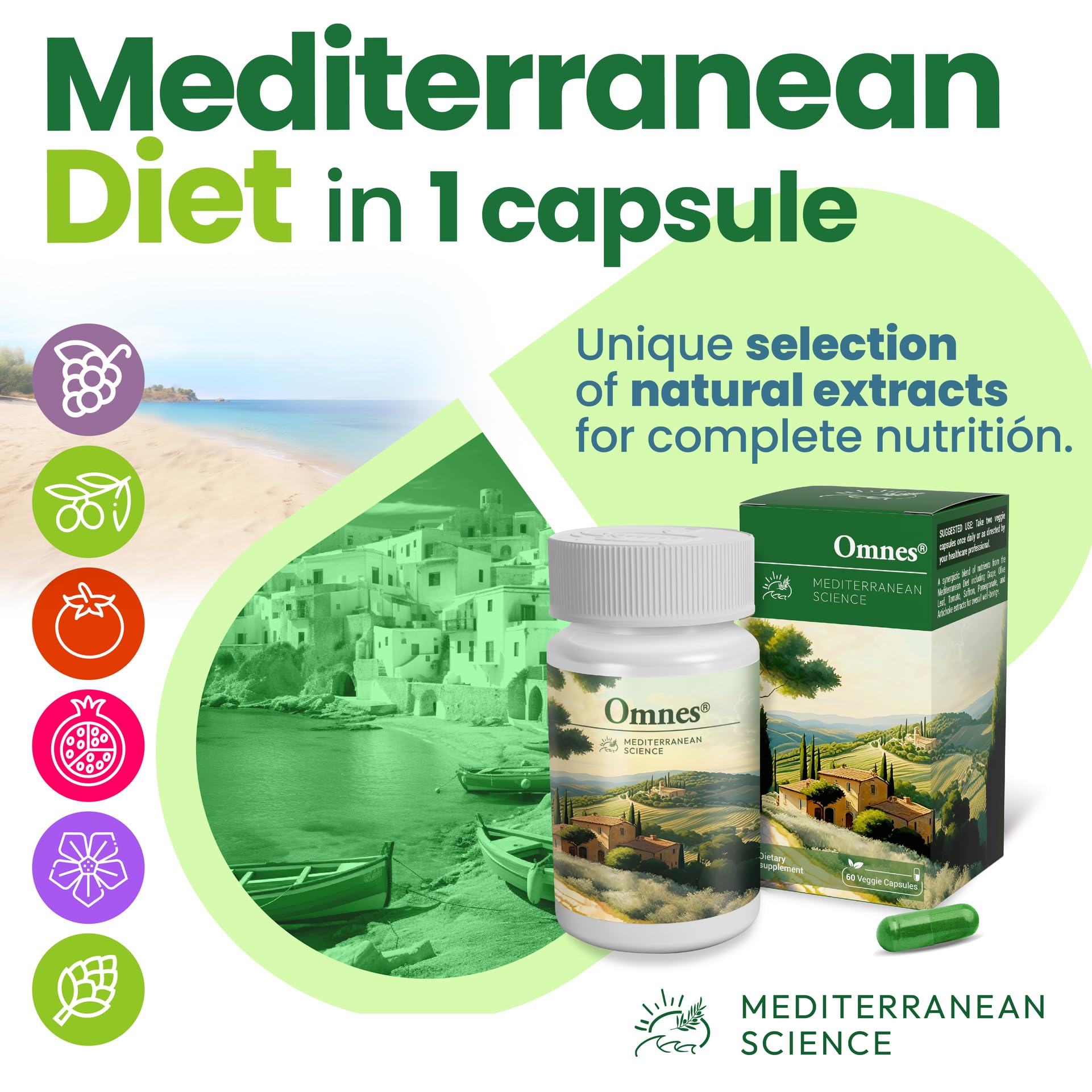 natural Mediterranean extracts in capsules