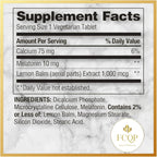 natural melatonin for improved sleep